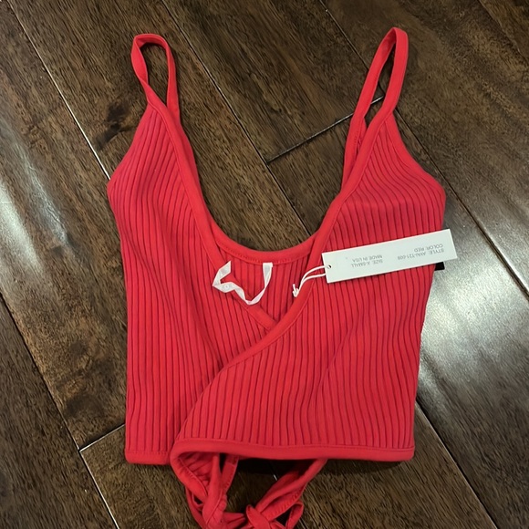 ARE YOU AM I | Tops | Nwt Are You Am I Red Ciel Tank | Poshmark